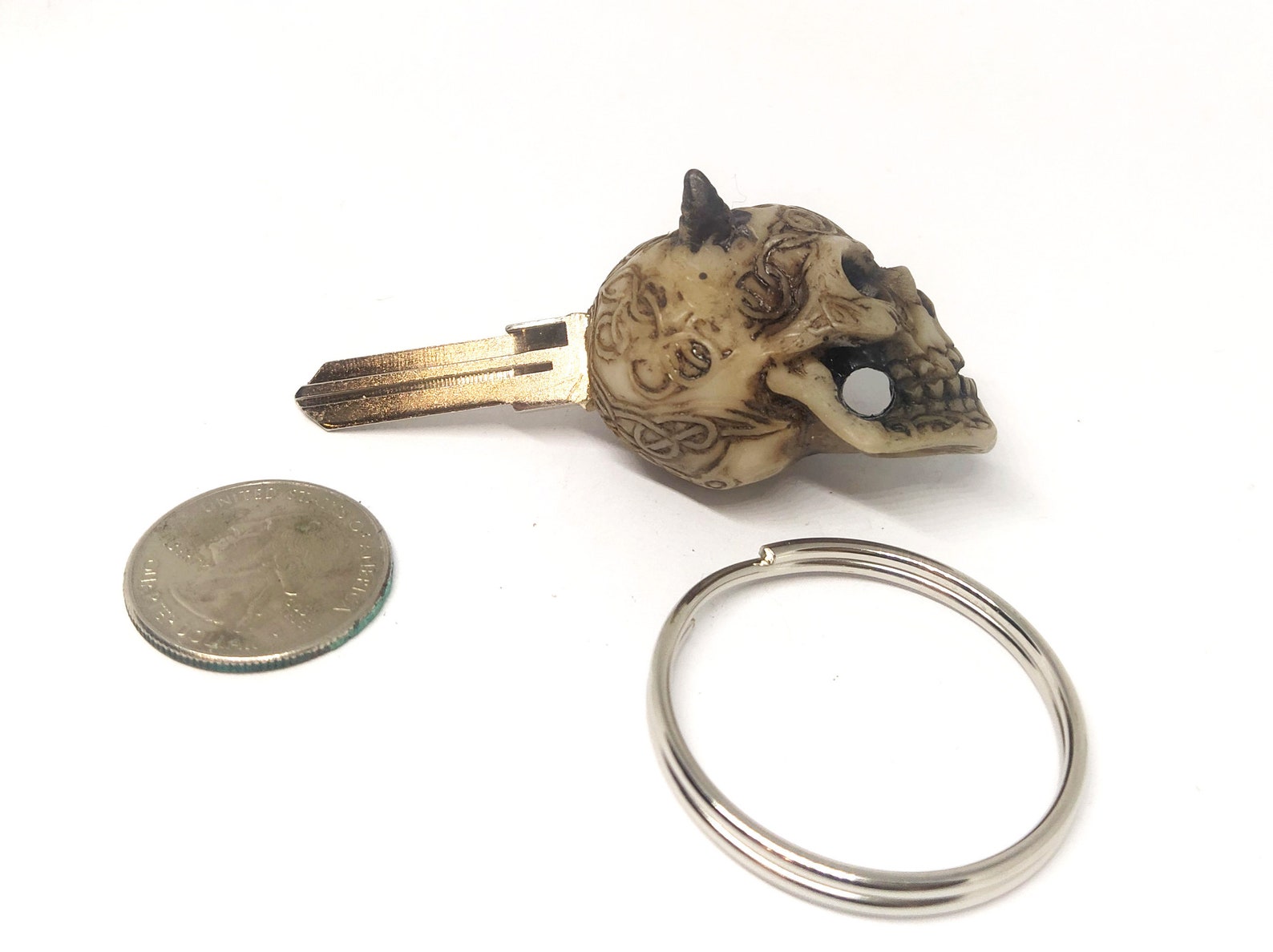 Demon Skull Uncut Blank Ignition Key for All Motorcycles | Etsy