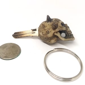 Demon Skull Uncut Blank Ignition Key for All Motorcycles Harley ...