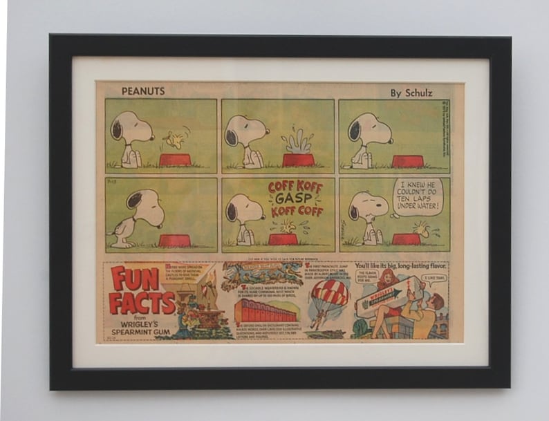 Peanuts by Schultz 1960's Snoopy , Charlie Brown . Original Comic ...