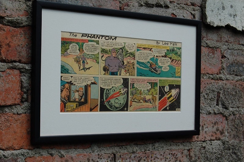 The Phantom. Original Comic Framed. Perfect Birthday, Christmas Gift ...