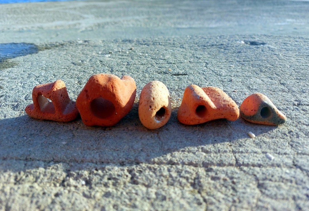 Unique Adriatic Sea Treasures: Terracotta Hag Stones Set, Croatian ...