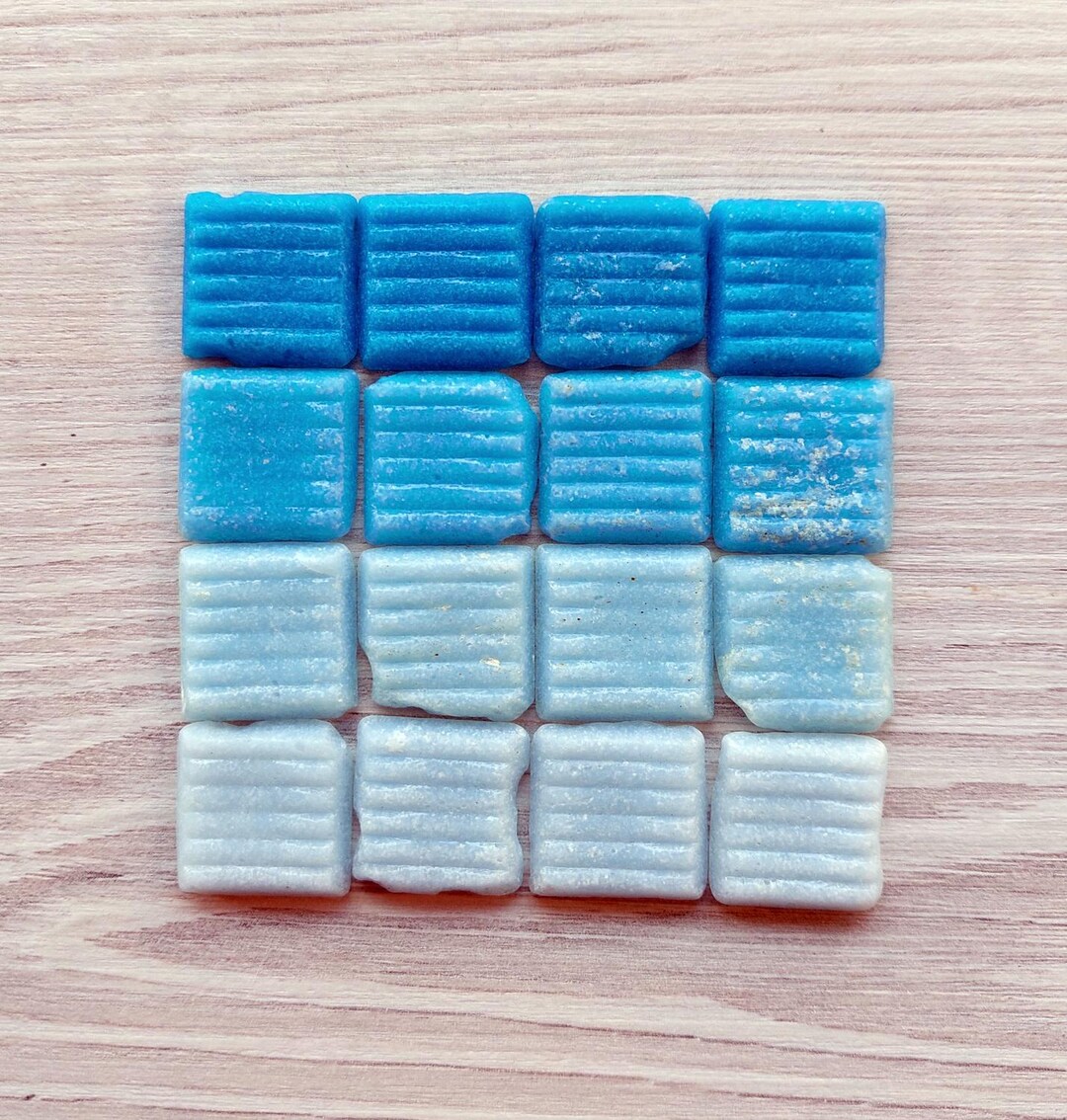 Adriatic Sea Blue Ceramic Tiles: Beach Pottery Mosaic Supply - Etsy