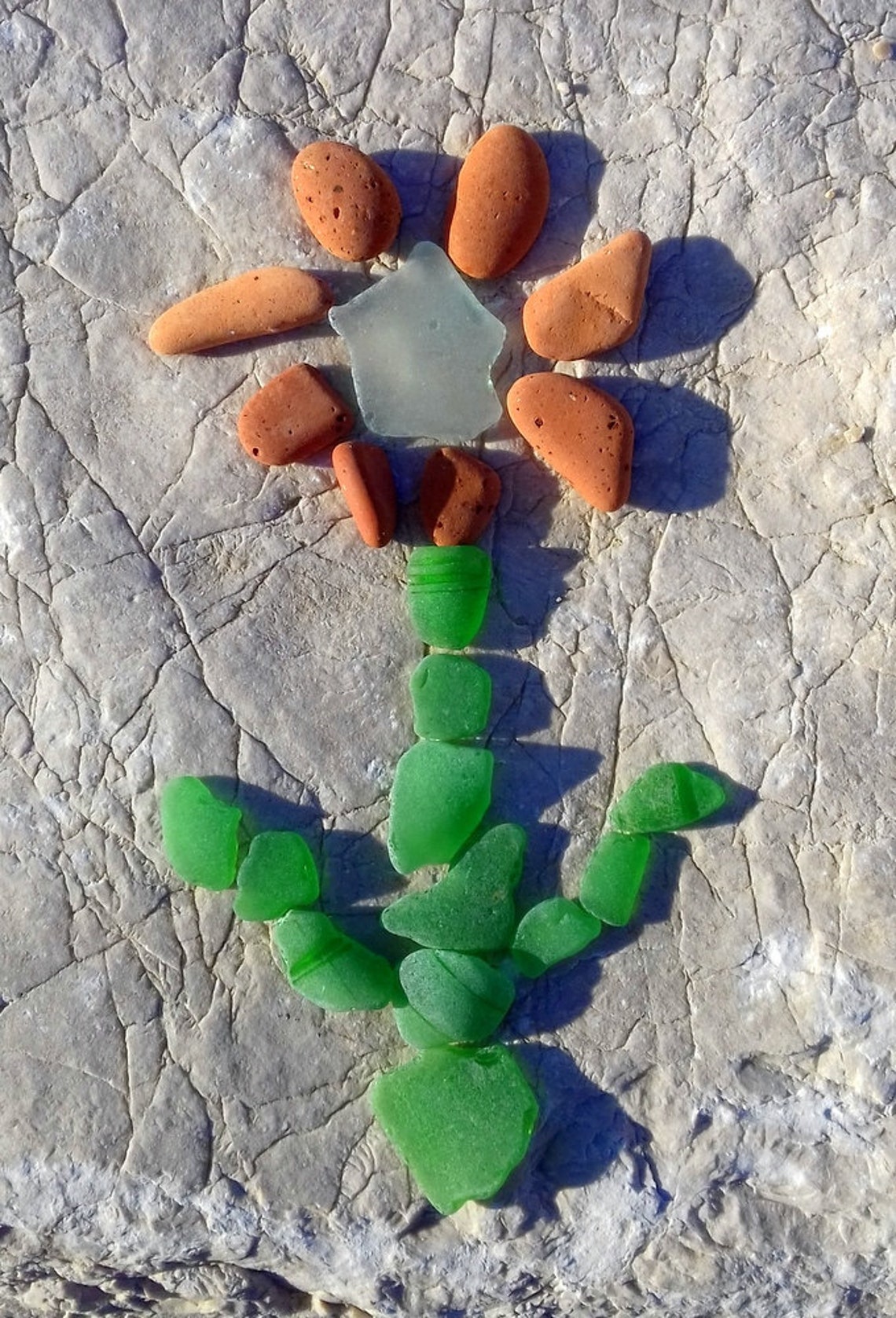 Genuine Sea Glass Pottery DIY Set Art and Craft Supply | Etsy