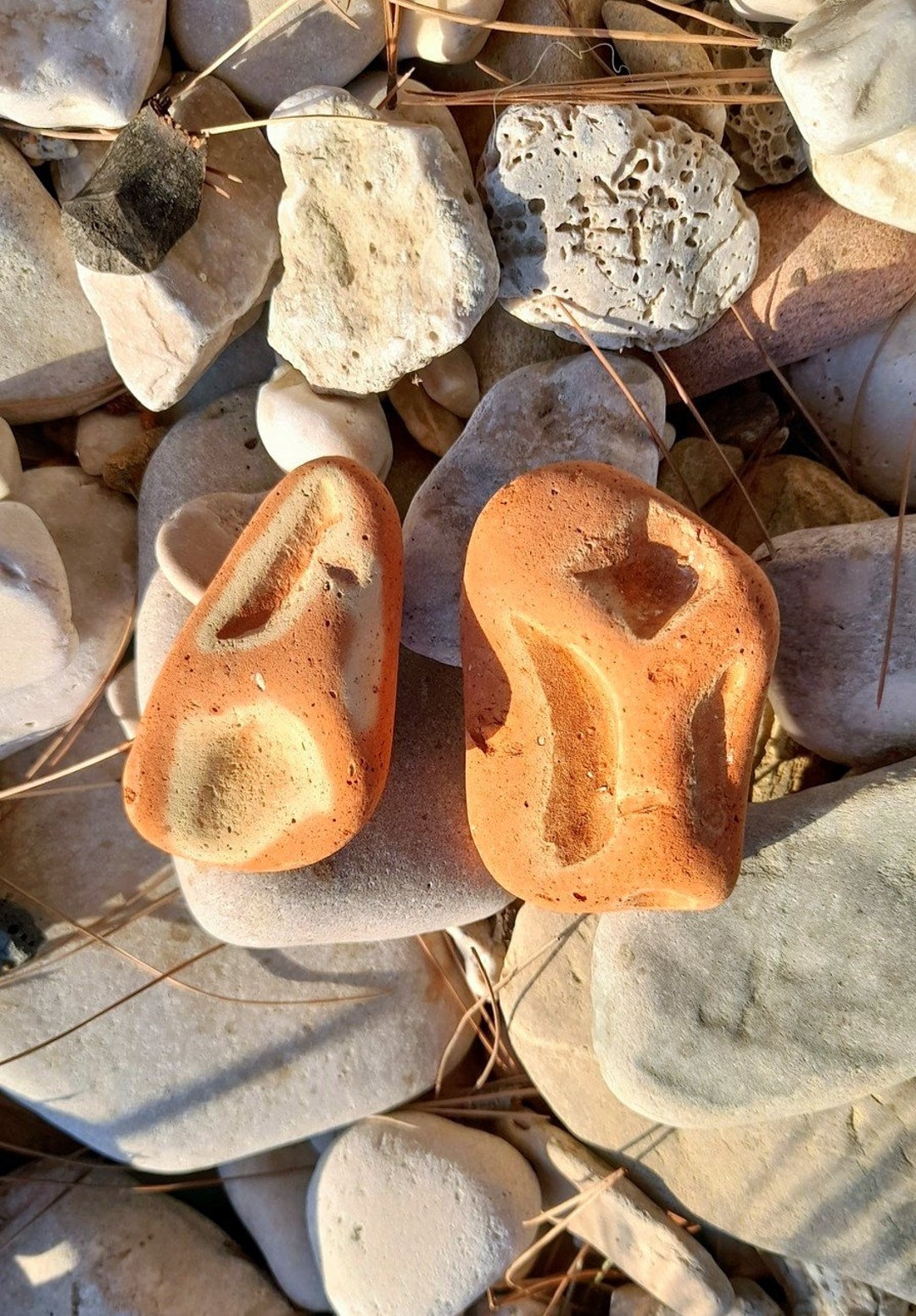 Unique Vintage Terracotta Decor: Rare Sea Brick Mosaic Shards ...