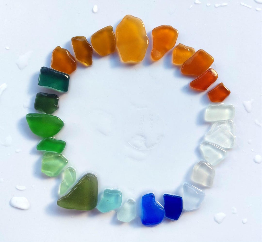 Genuine Adriatic Rainbow Sea Glass Craft the Perfect Multicolored ...