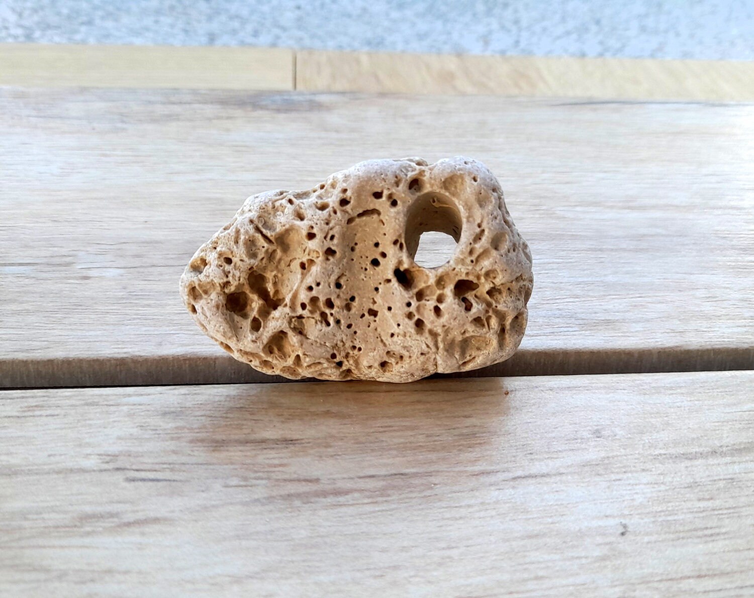 Hag Stone With Hole Natural Adriatic Sea Rock, Ideal Wizard or Beach ...