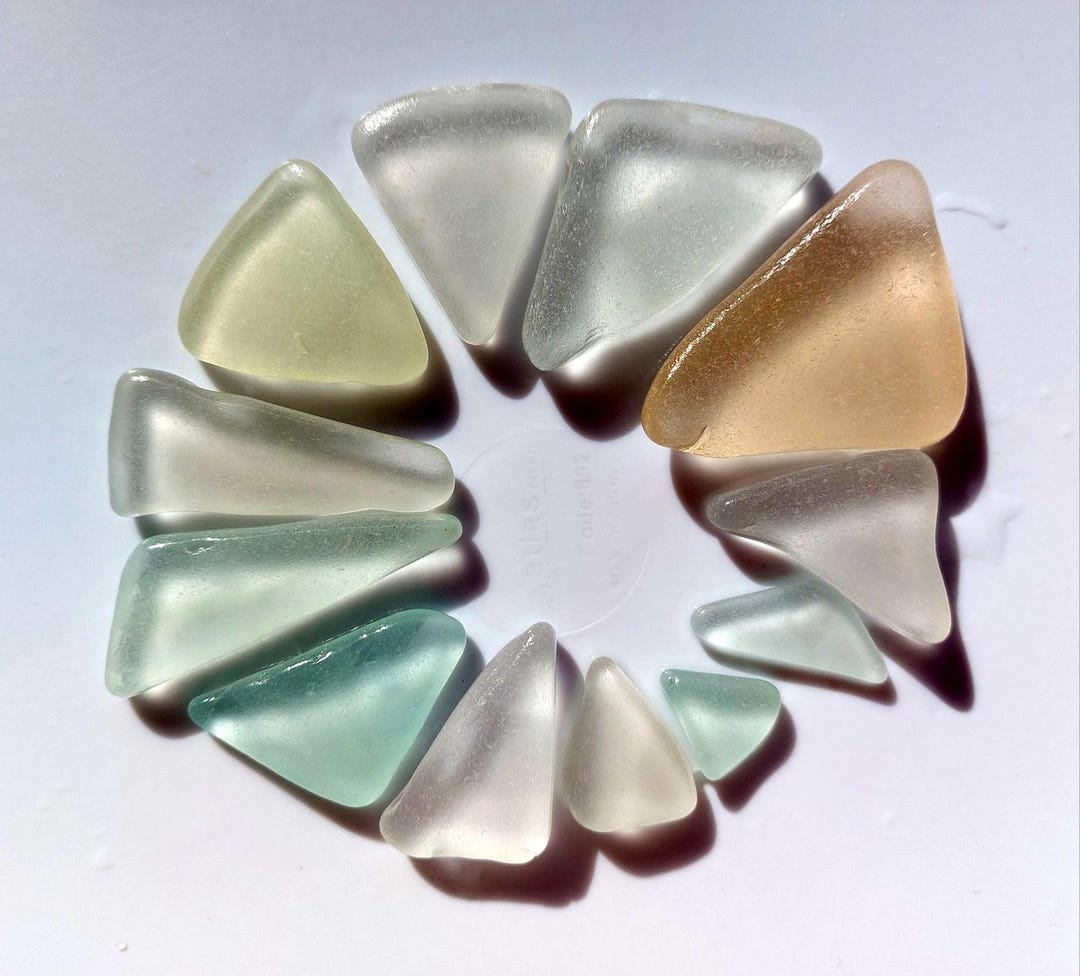 Triangle Adriatic Sea Glass: Genuine Sea Gems, Beautifully Frosted ...