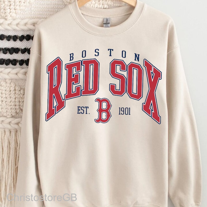 Vintage Boston Red Sox EST 1901 Shirt, Boston Red Sox Crewneck Shirt ...