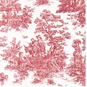 Premier Prints, Red Jamestown Toile Fabric, Home Decor, Upholstery ...