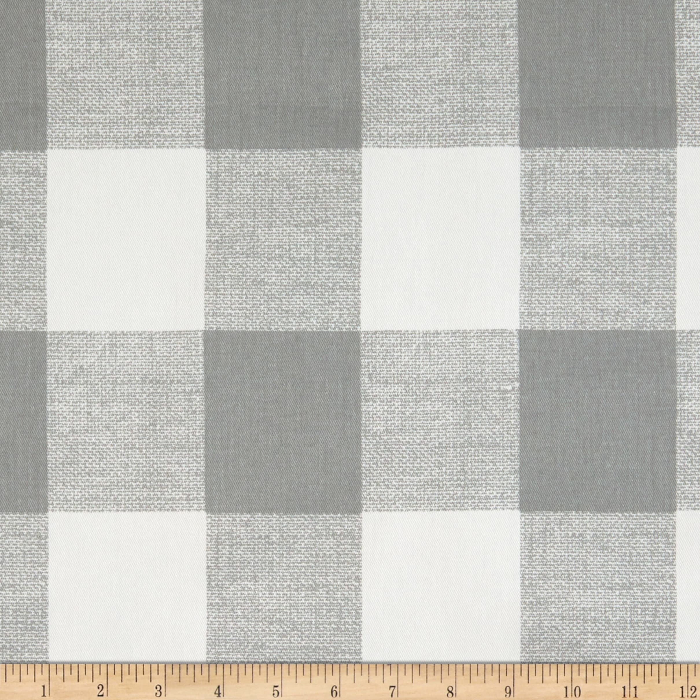 Grey Check Fabric Premier Prints Fabric, Anderson Grey and White ...