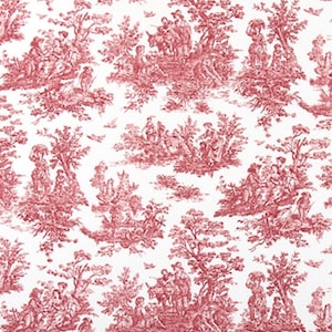 Premier Prints, Red Jamestown Toile Fabric, Home Decor, Upholstery ...