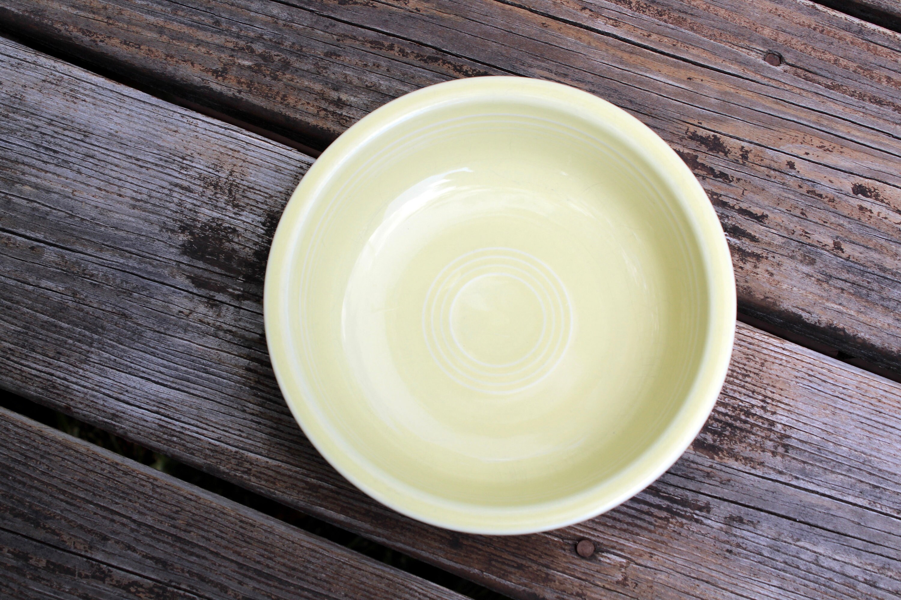 Individual Fiestaware Plates and Bowls in Yellow - Etsy