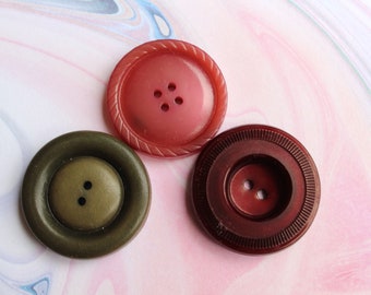 Vintage Lot of NOS Novelty Large Plastic Buttons - Etsy