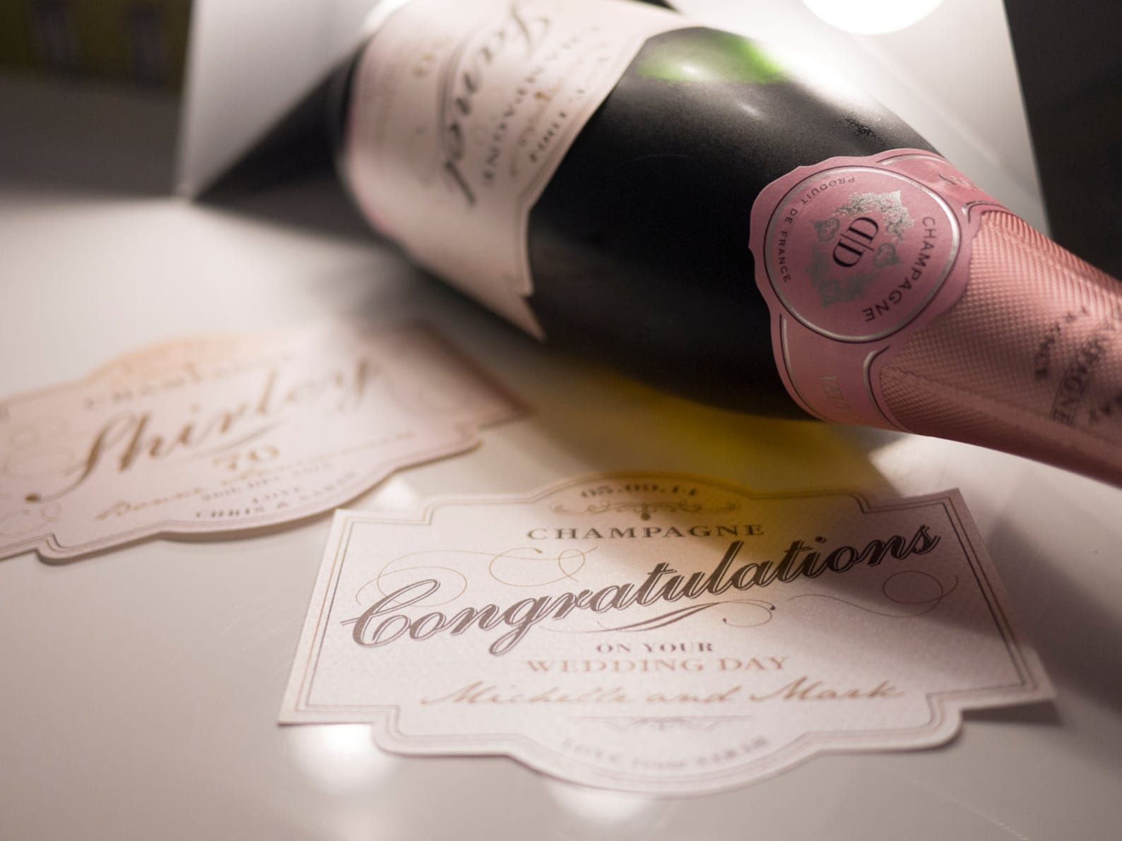Champagne Label Personalised - Etsy