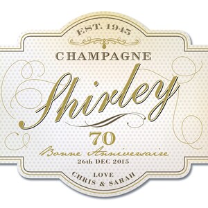 Custom Champagne Labels - Etsy
