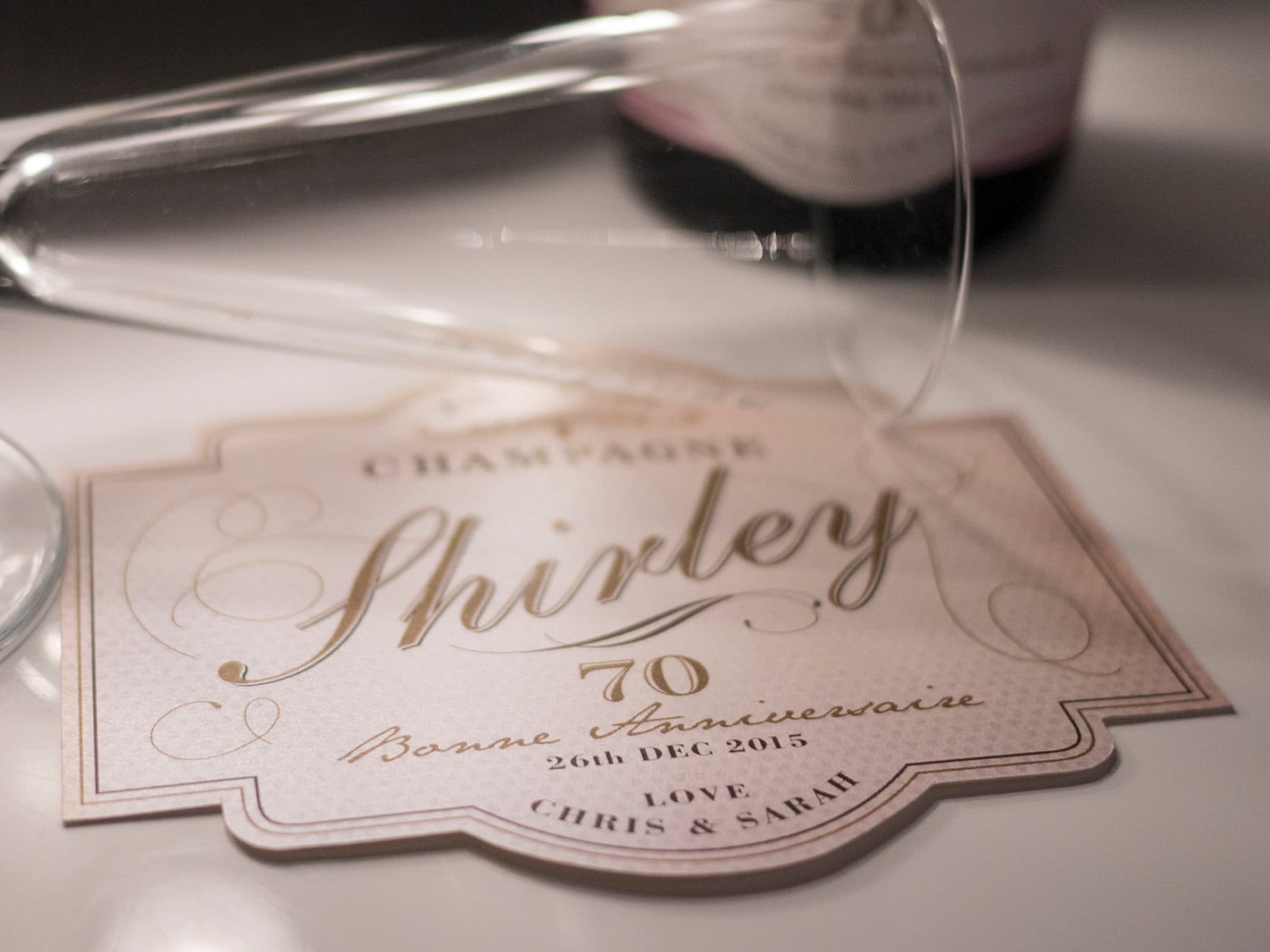 Champagne Label Personalised | Etsy