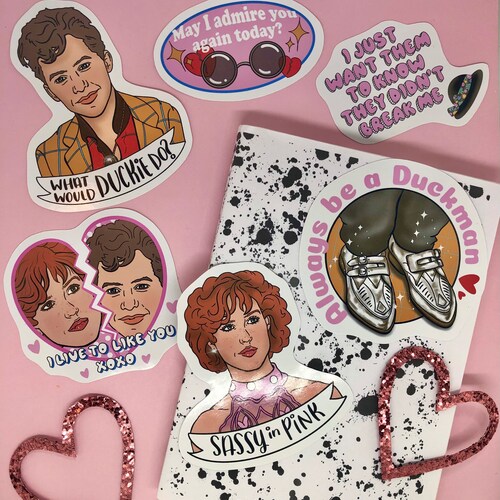 Duckman Duckie Pretty in Pink Sticker - Etsy