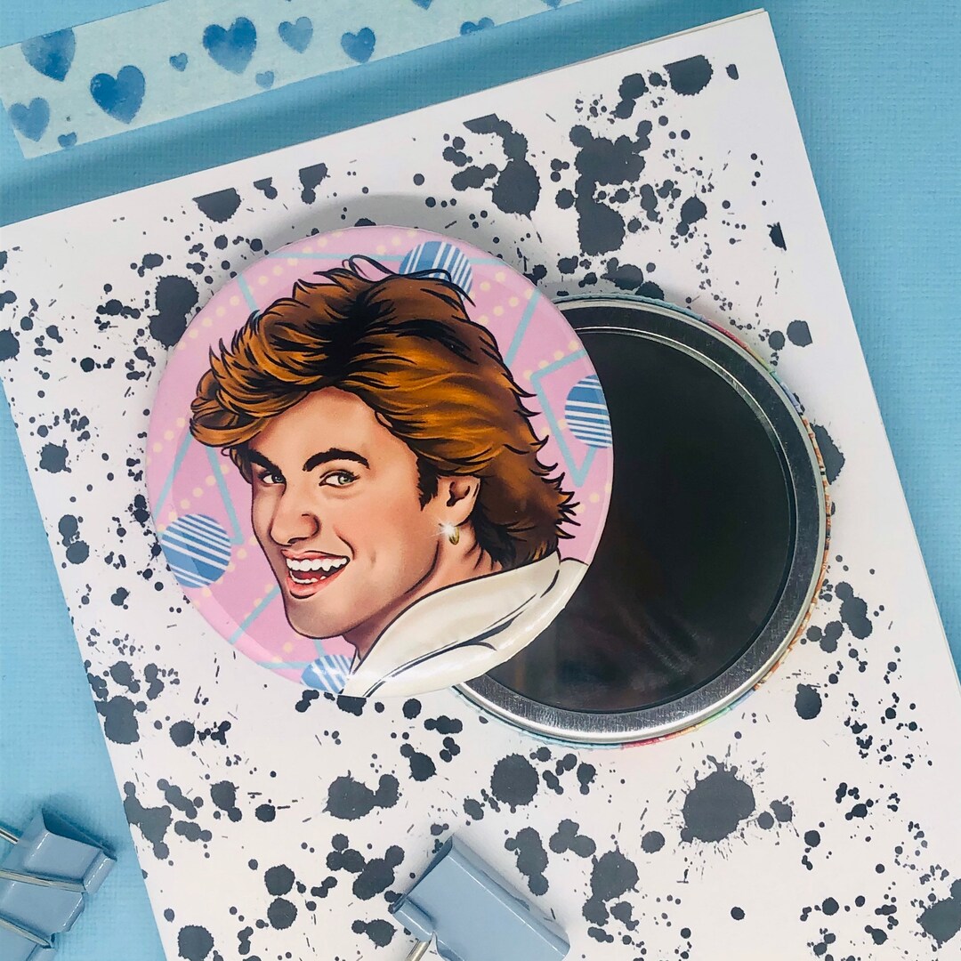 George Michael Gifts. Wham. Pin Badge. Pocket Mirror. Magnets. - Etsy