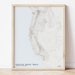 Pacific Crest Trail Map, PCT, Hiking Gift, Walking Gift, Thru-hiker ...