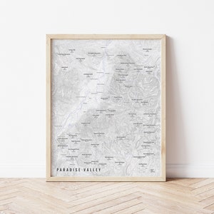 Paradise Valley Map, Map of Paradise Valley, Livingston Montana ...
