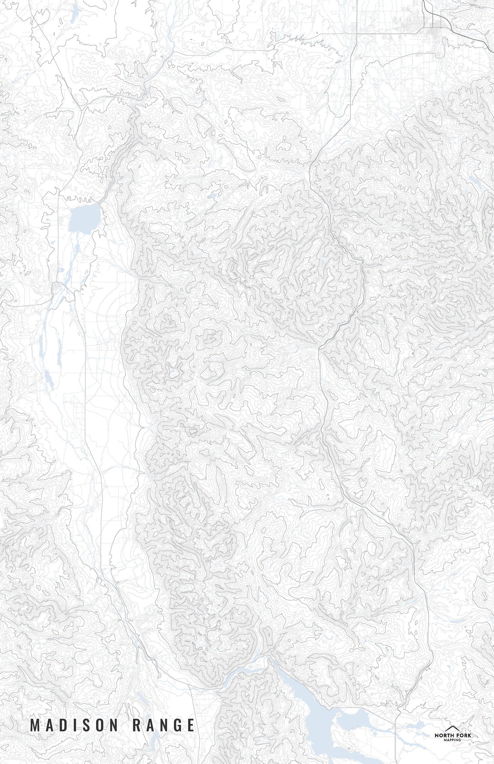 Madison Range Map - Madison Mountains, Madison Range, Ennis Montana ...