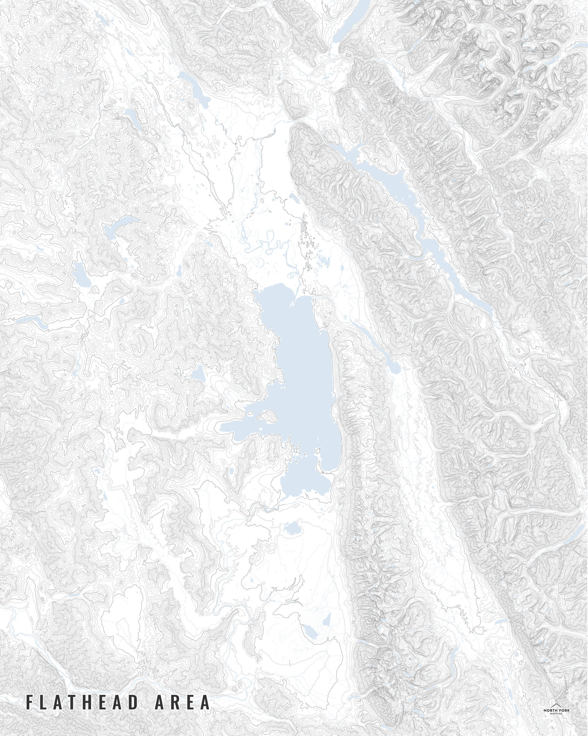 Flathead Area Map - Flathead Lake, Flathead Lake Art, Flathead Lake ...
