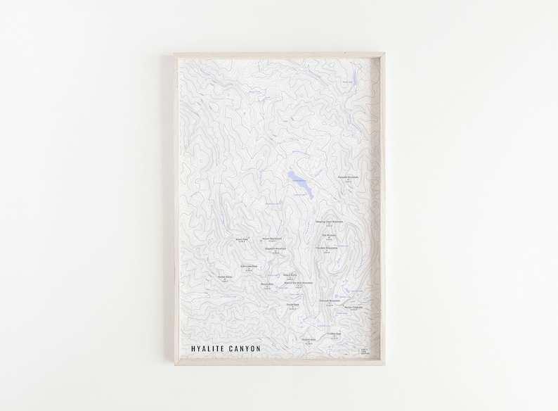 Hyalite Canyon Map - Hyalite Reservoir, Bozeman Montana, Montana Map - Etsy