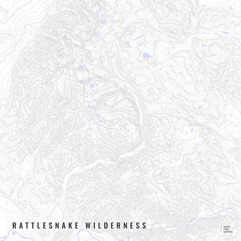 Rattlesnake Wilderness Map Rattlesnake Wilderness, Mosquito Peak ...