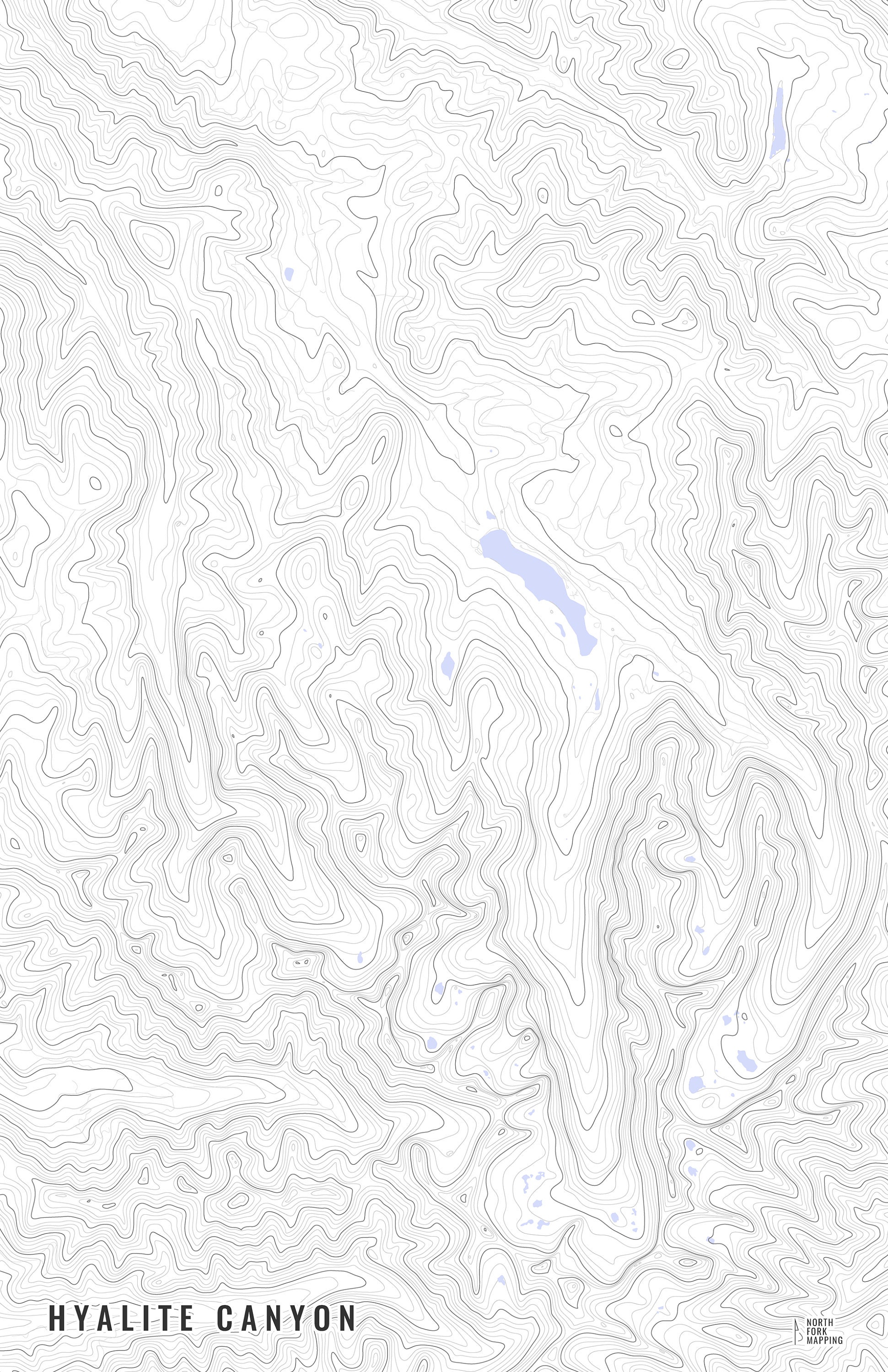 Hyalite Canyon Map - Hyalite Reservoir, Bozeman Montana, Montana Map - Etsy