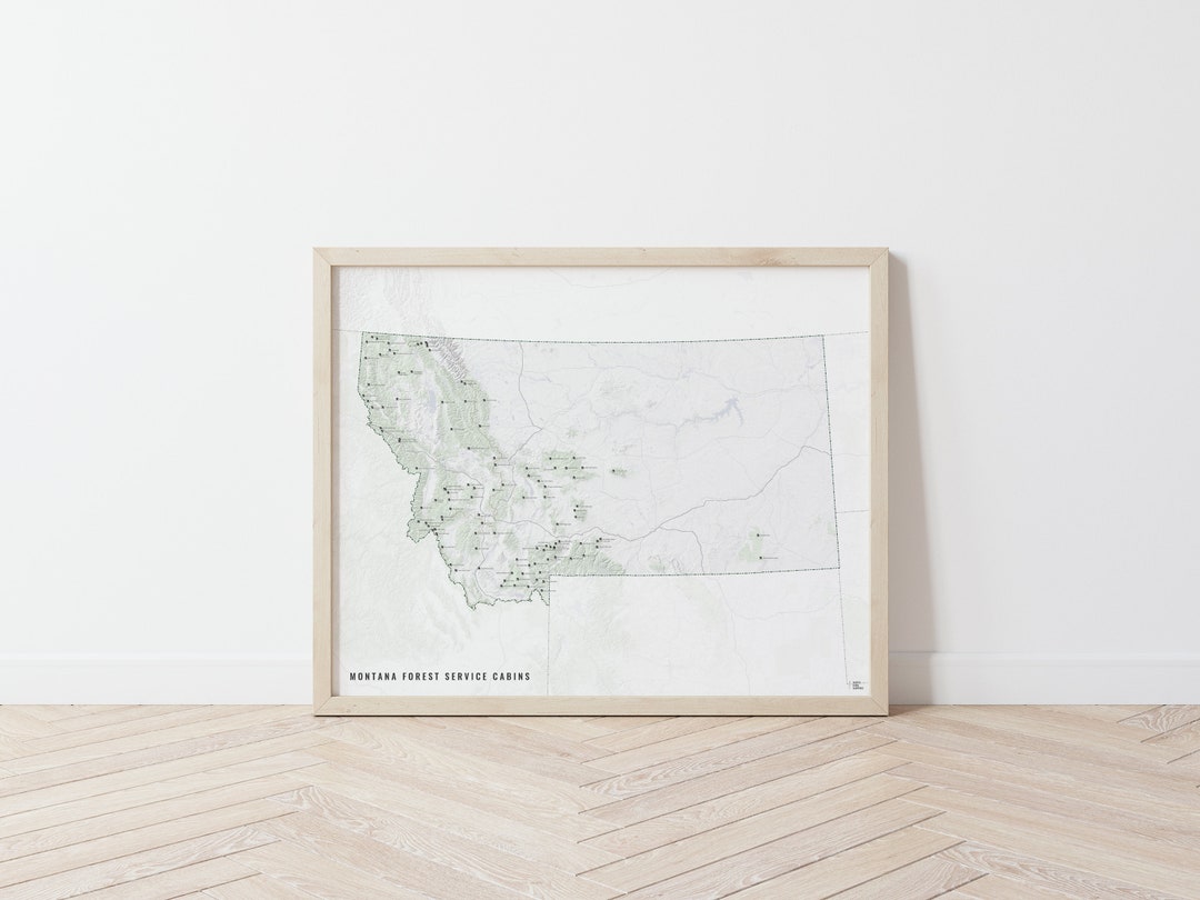 Montana Forest Service Cabin Map, Forest Service, USFS, Forest Service ...