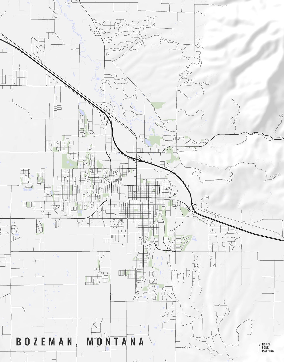 Bozeman Montana Map - Bozeman Map, Bozeman, Belgrade Montana, Manhattan ...