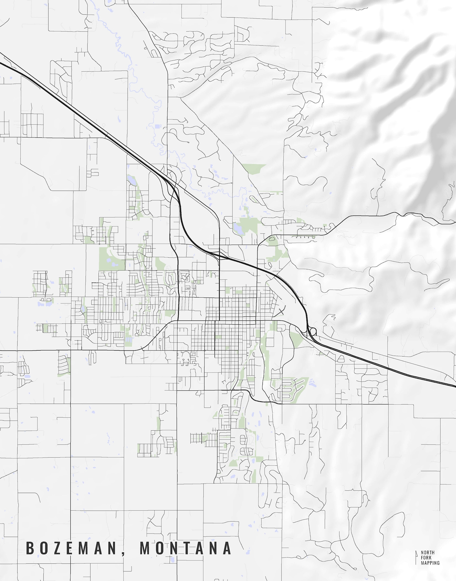 Bozeman Montana Map - Bozeman Map, Bozeman, Belgrade Montana, Manhattan ...