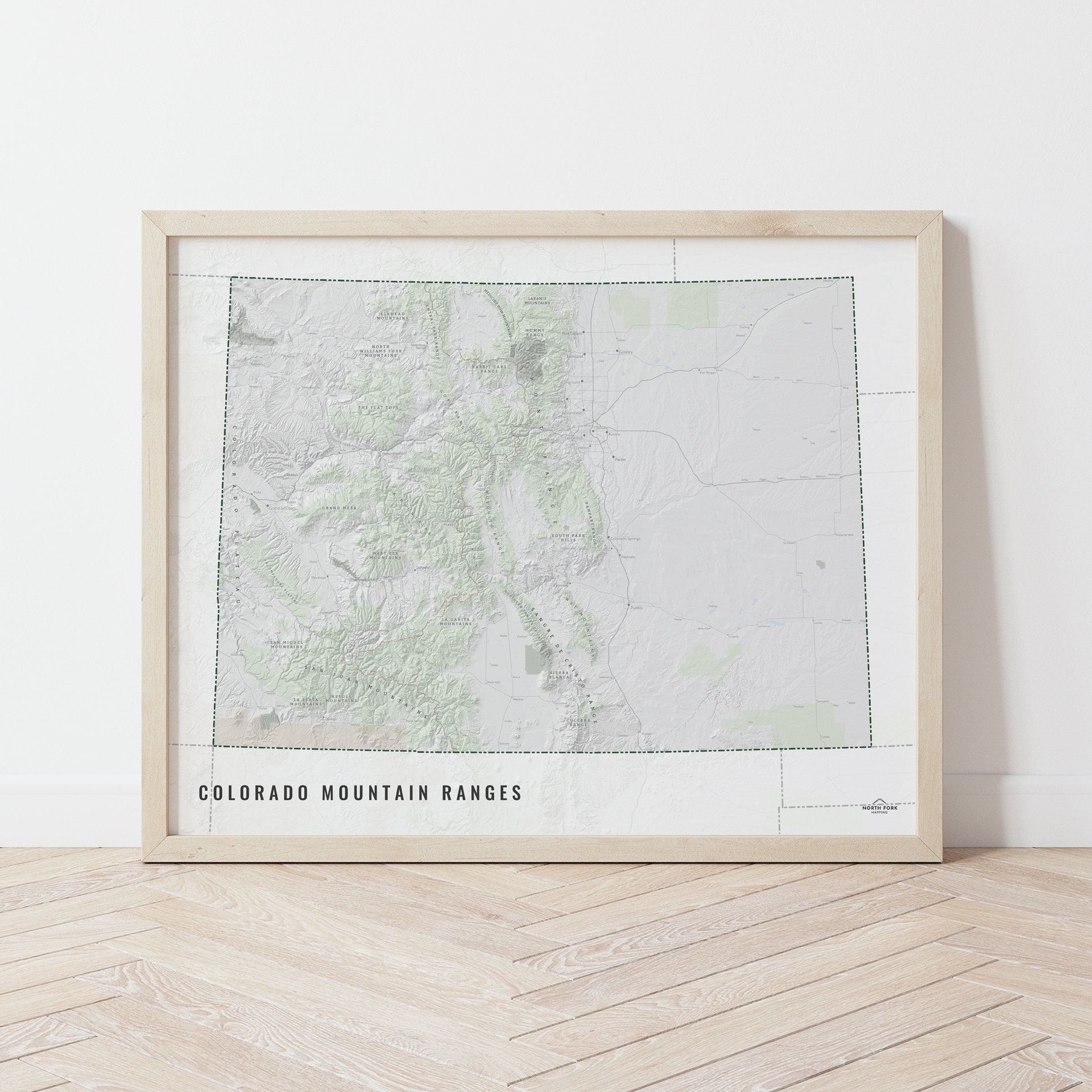 Mapa De La Cordillera De Colorado