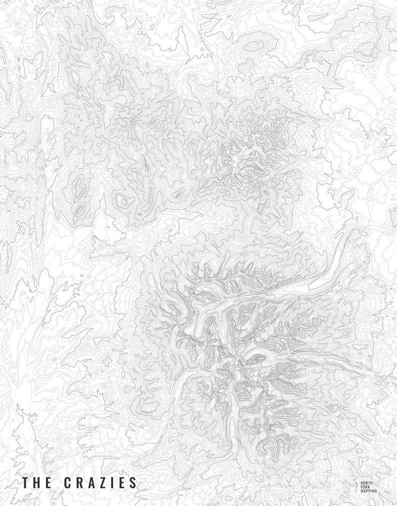 The Crazies, the Crazies Map, Crazy Mountains, Crazy Mountain Wall Art ...