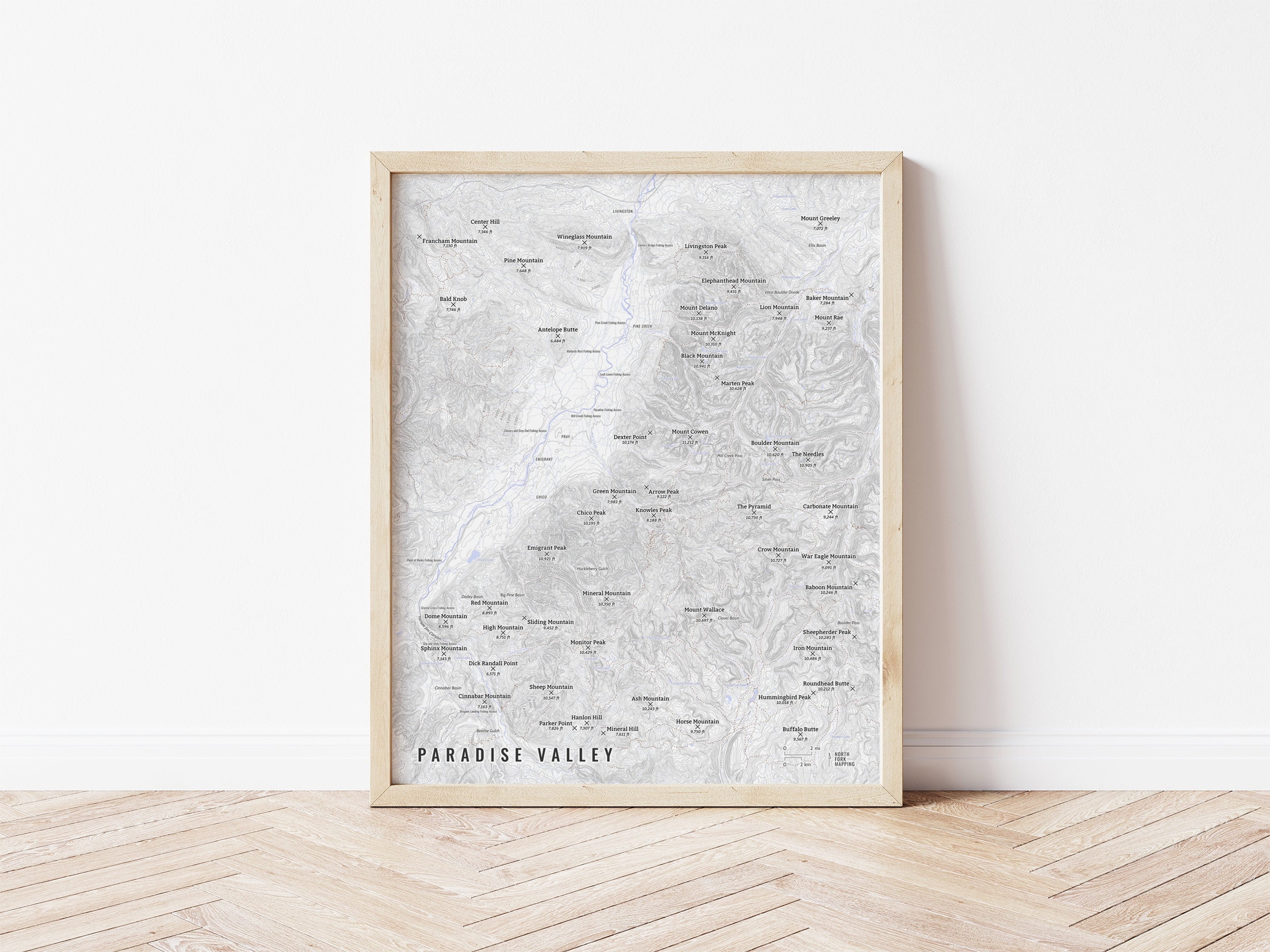Paradise Valley Map, Map of Paradise Valley, Livingston Montana ...