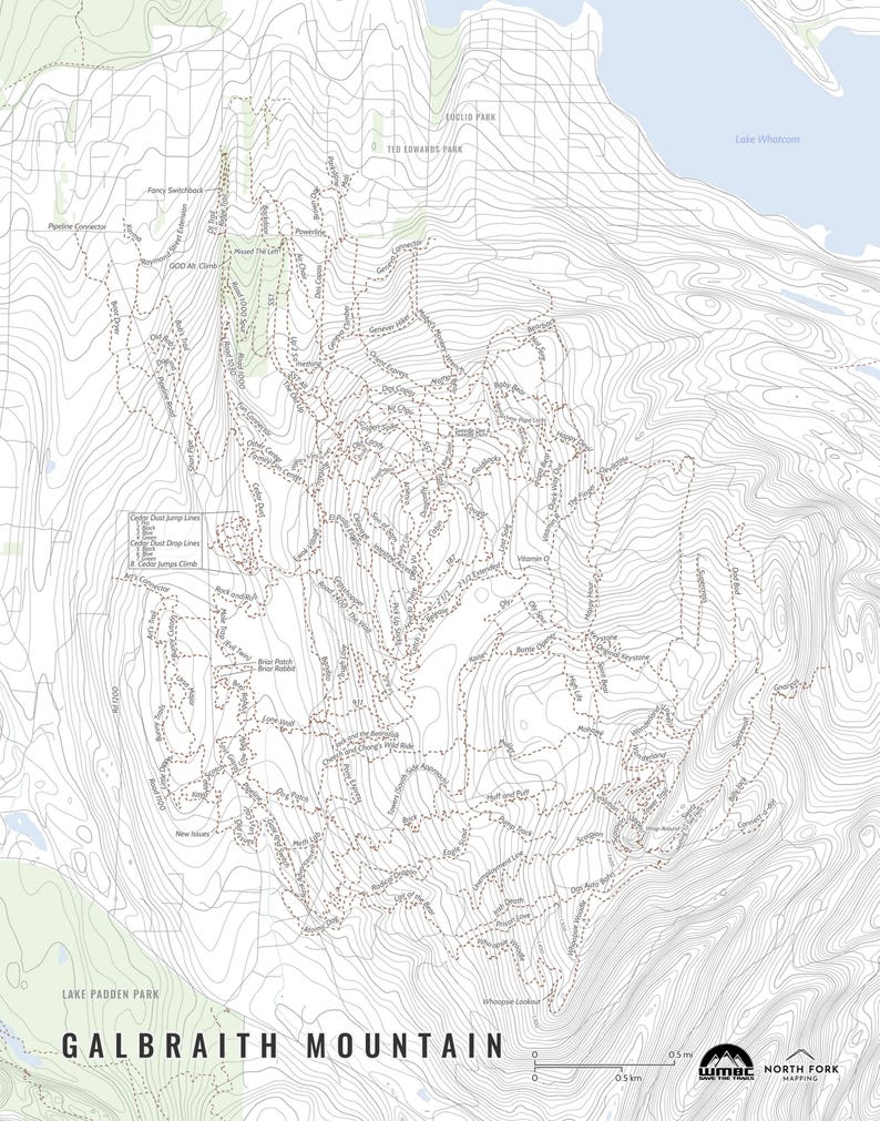 Galbraith Mountain, Galbraith Mountain Biking, Mountain Biking Map ...