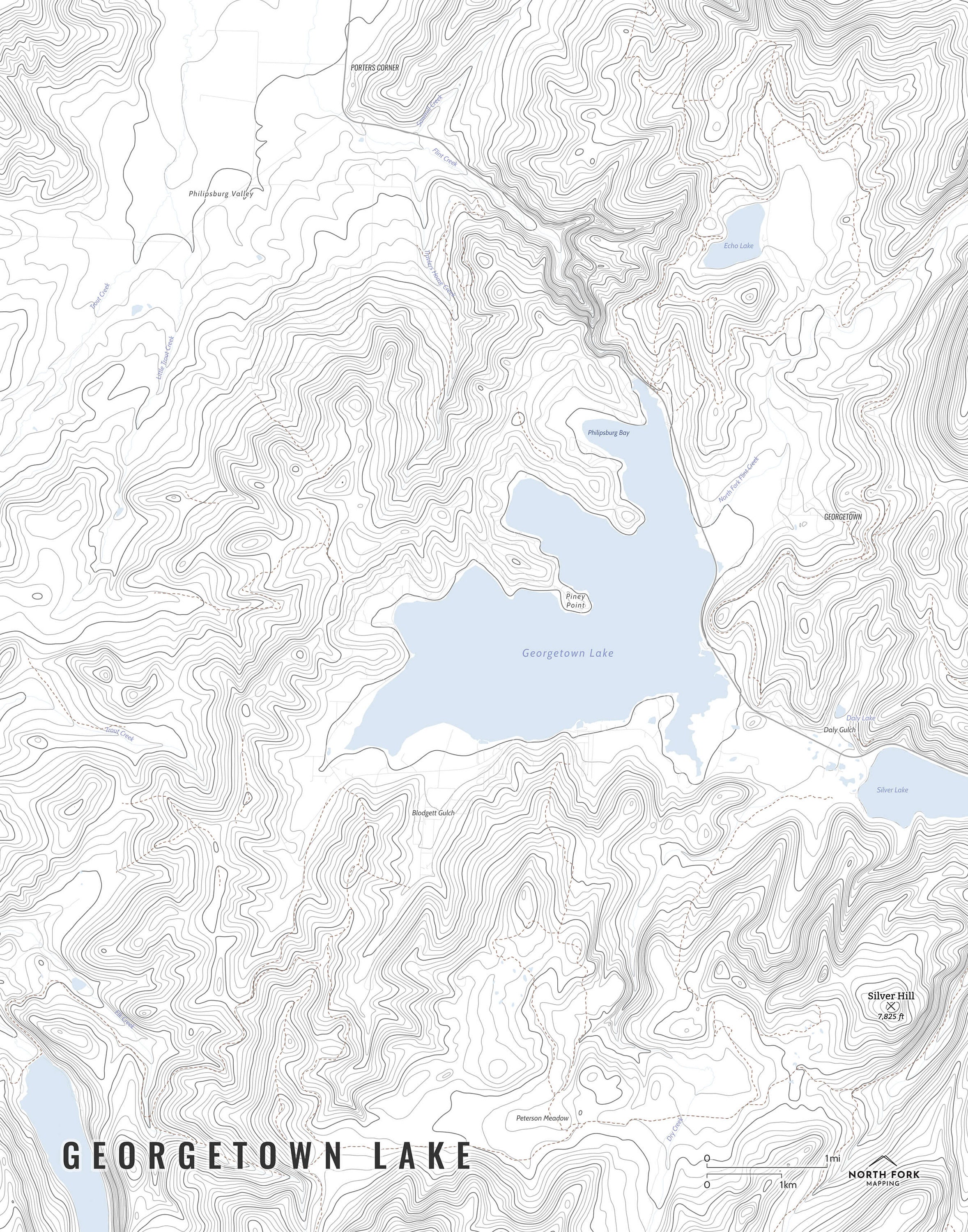 Georgetown Lake Map Georgetown Lake, Anaconda, Butte, Lake Map ...
