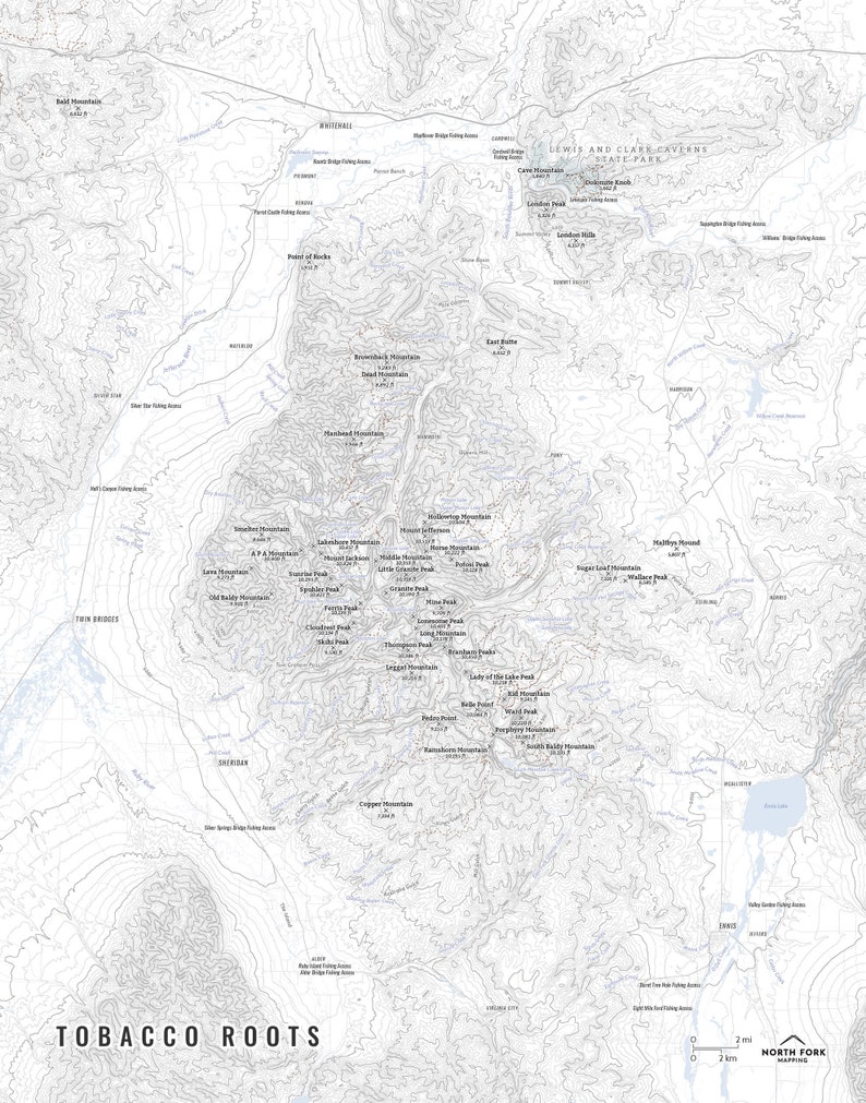 Tobacco Roots, Tobacco Roots Map, Tobacco Roots Wall Art - Etsy