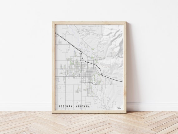 Bozeman Montana City Map