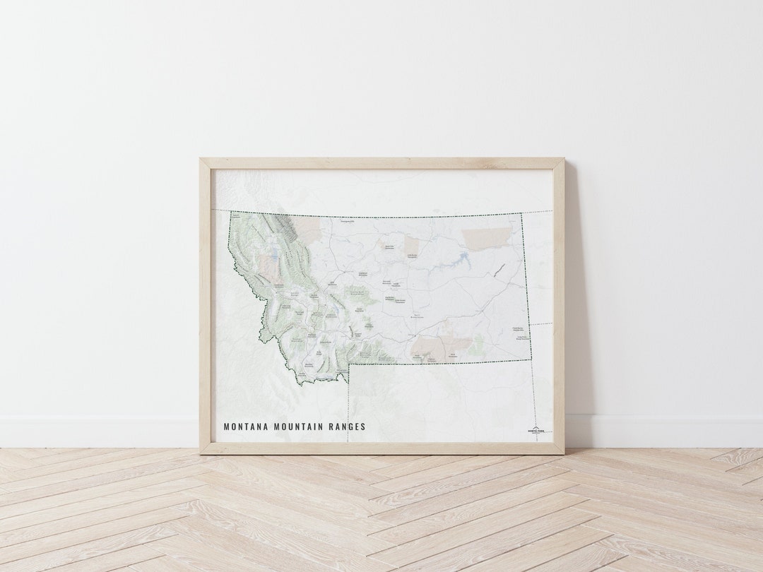 Montana Mountain Ranges Map, Map of Montana, Montana Map, Montana ...