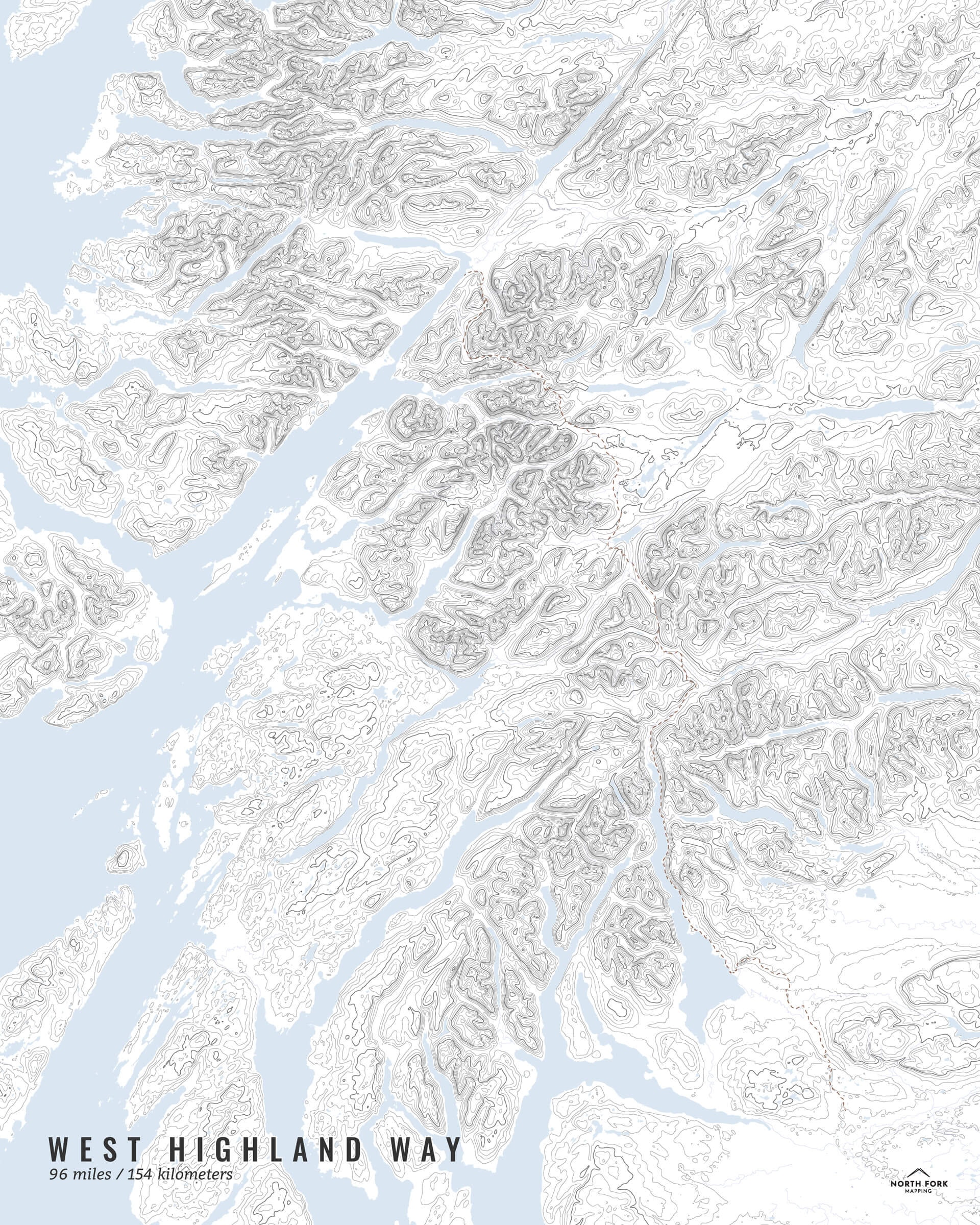 West Highland Way Map, West Highland Way, Scotland Mountain, Scotland ...