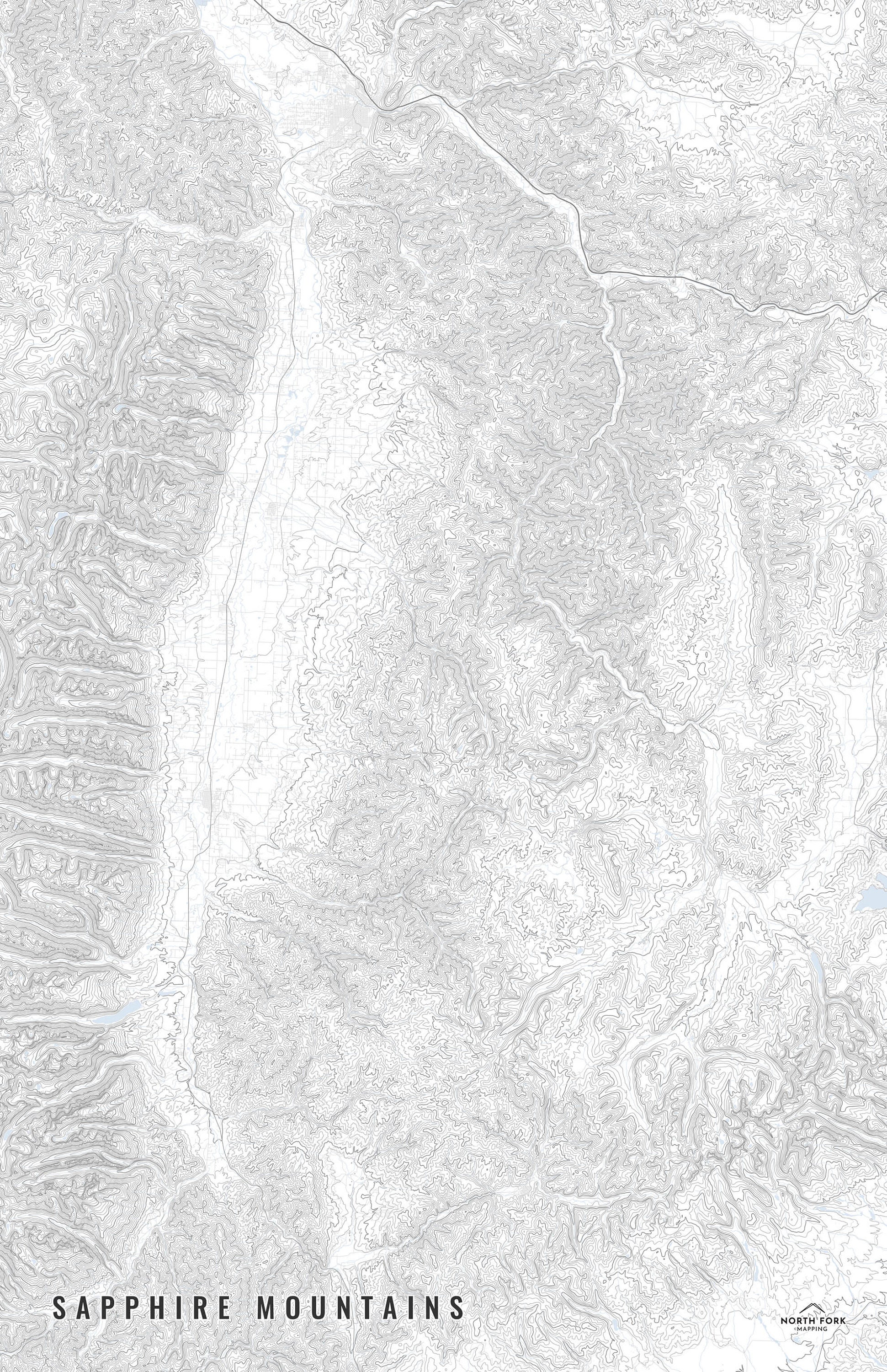 Sapphire Mountains Map Sapphire Range, Sapphire Mountains, the ...