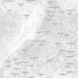 Paradise Valley Map, Map of Paradise Valley, Livingston Montana ...