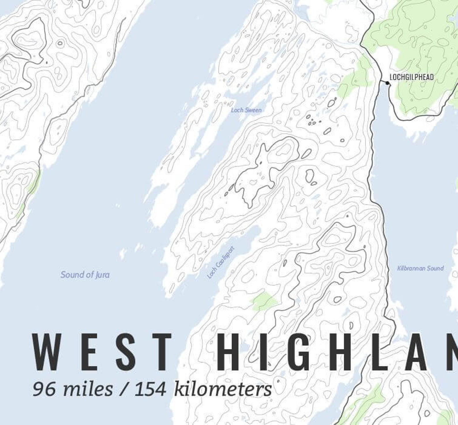 West Highland Way Map, West Highland Way, Scotland Mountain, Scotland ...