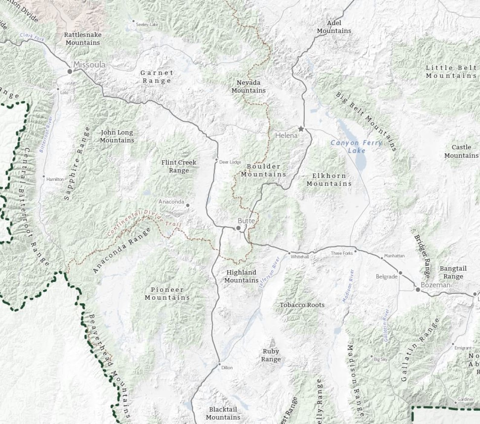 Montana Mountain Ranges Map, Map of Montana, Montana Map, Montana ... Montana Mountain Ranges Map, Map of Montana, Montana Map, Montana ...