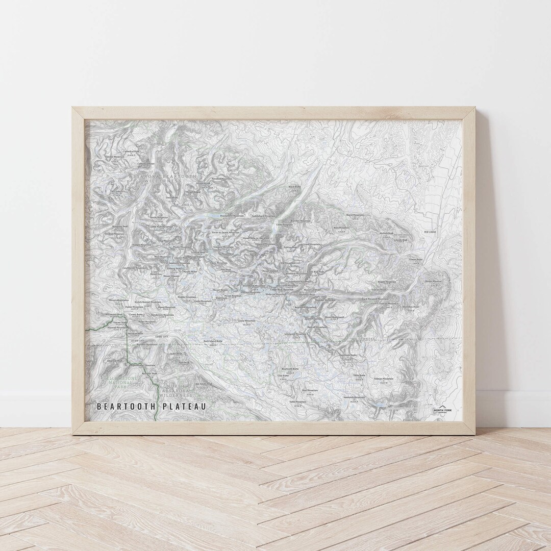 Beartooth Plateau Map, Beartooth Map, the Beartooths, Beartooth Wall ...