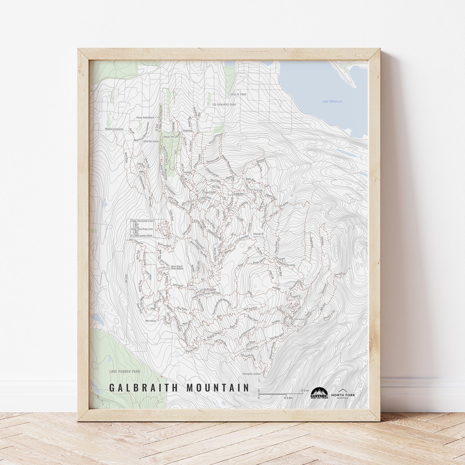 Galbraith Mountain, Galbraith Mountain Biking, Mountain Biking Map ...