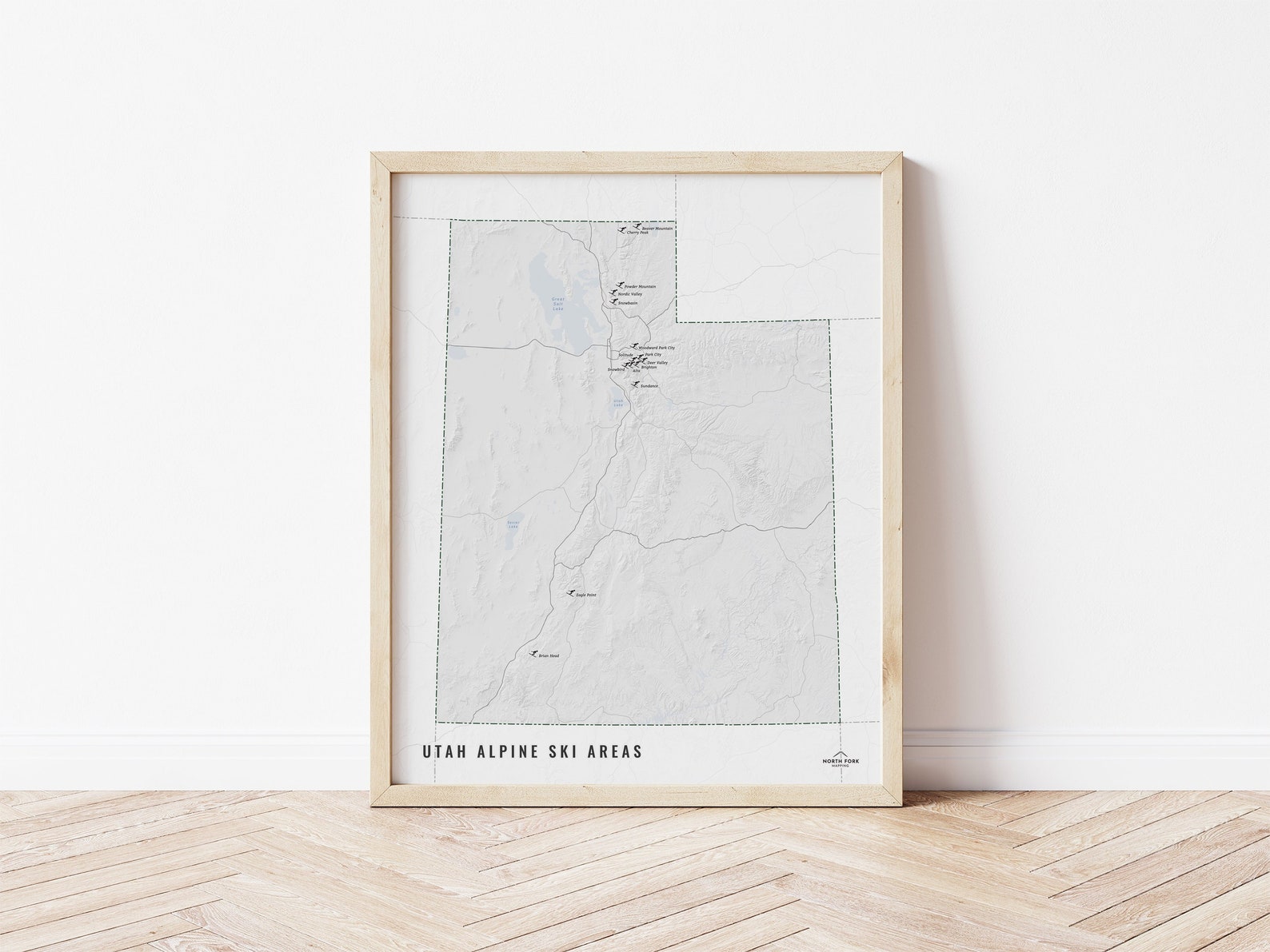 Utah Ski Map - Snowbird, Alta, Deer Valley, Park City, Snowbasin ...