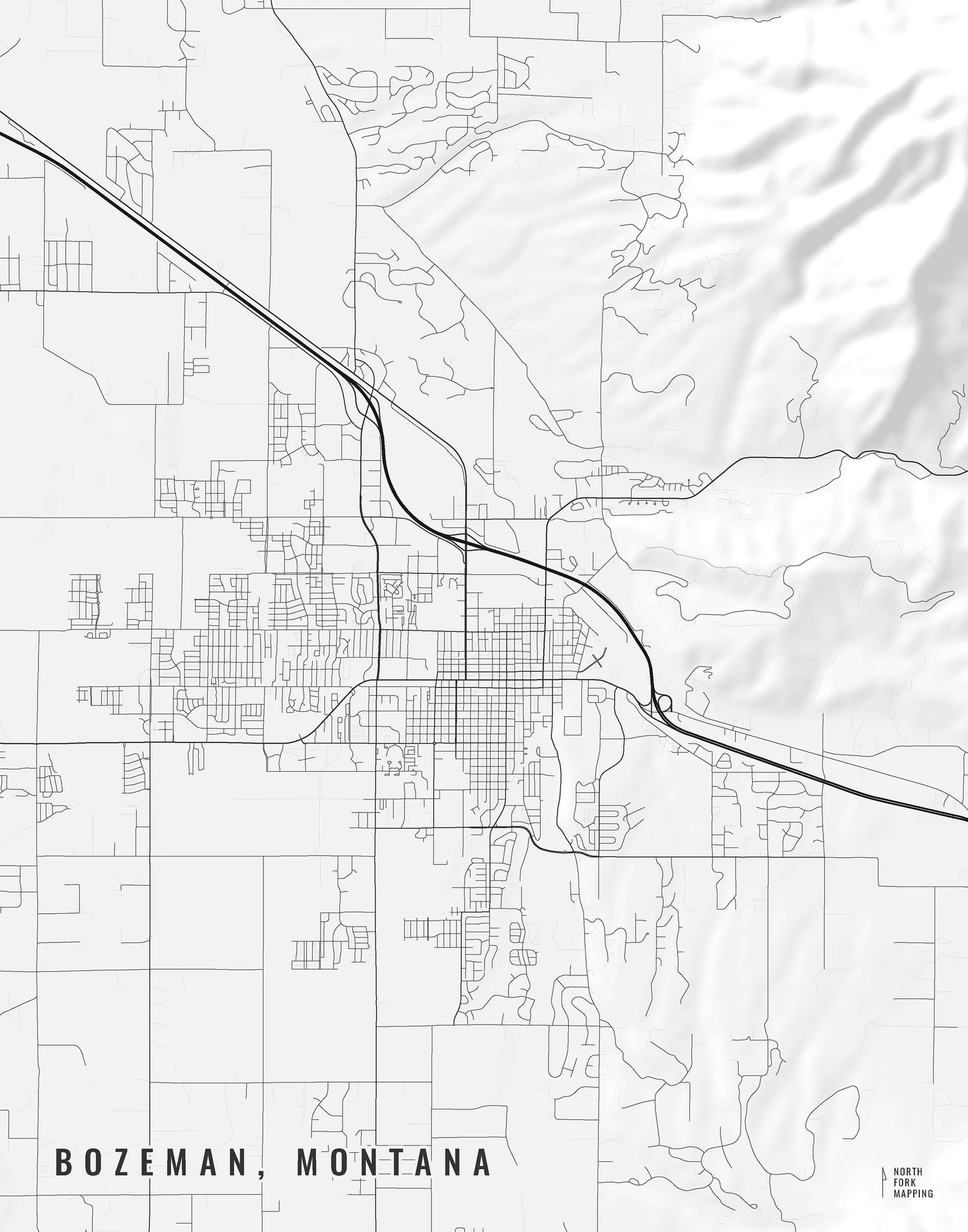 Bozeman Montana Map - Bozeman Map, Bozeman, Belgrade Montana, Manhattan ...