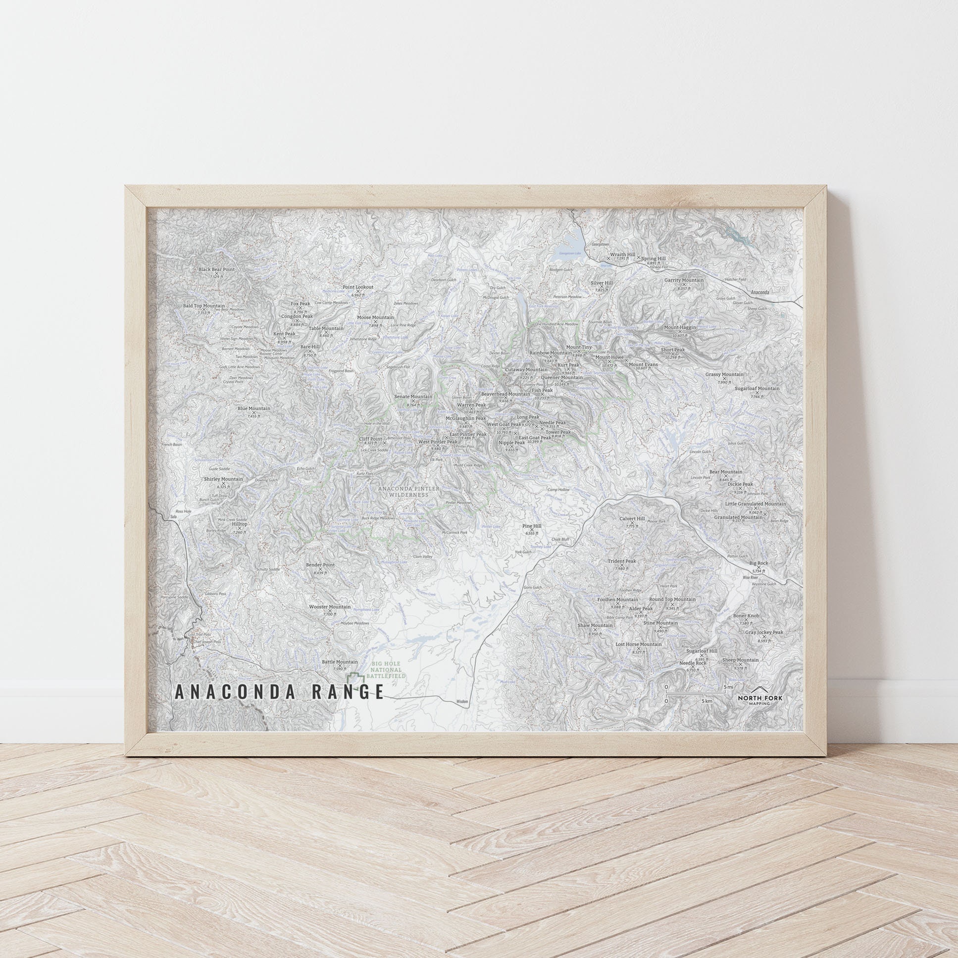 Anaconda Range Map - Pintlers, Anaconda Range, Anaconda, Sula, Anaconda ...